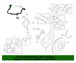 2018-2019 Ford EcoSport Motorcraft™ ABS Sensor BRAB-637 | OEM Parts Online