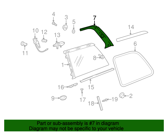 164-670-04-87 - Quarter Panel Reveal Molding 2007-2012 Mercedes-Benz ...