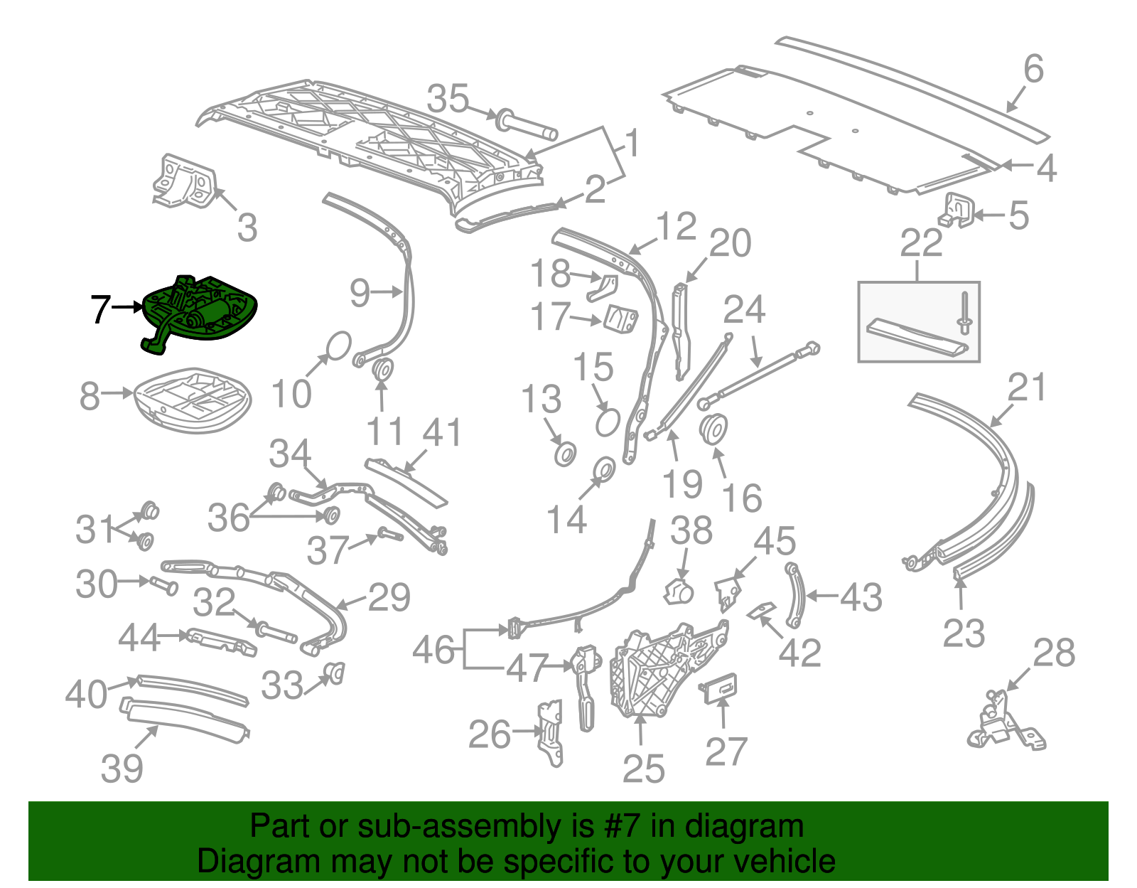 2005-2013 Porsche 911 Convertible Top Latch 997-561-117-02 | Sunset ...