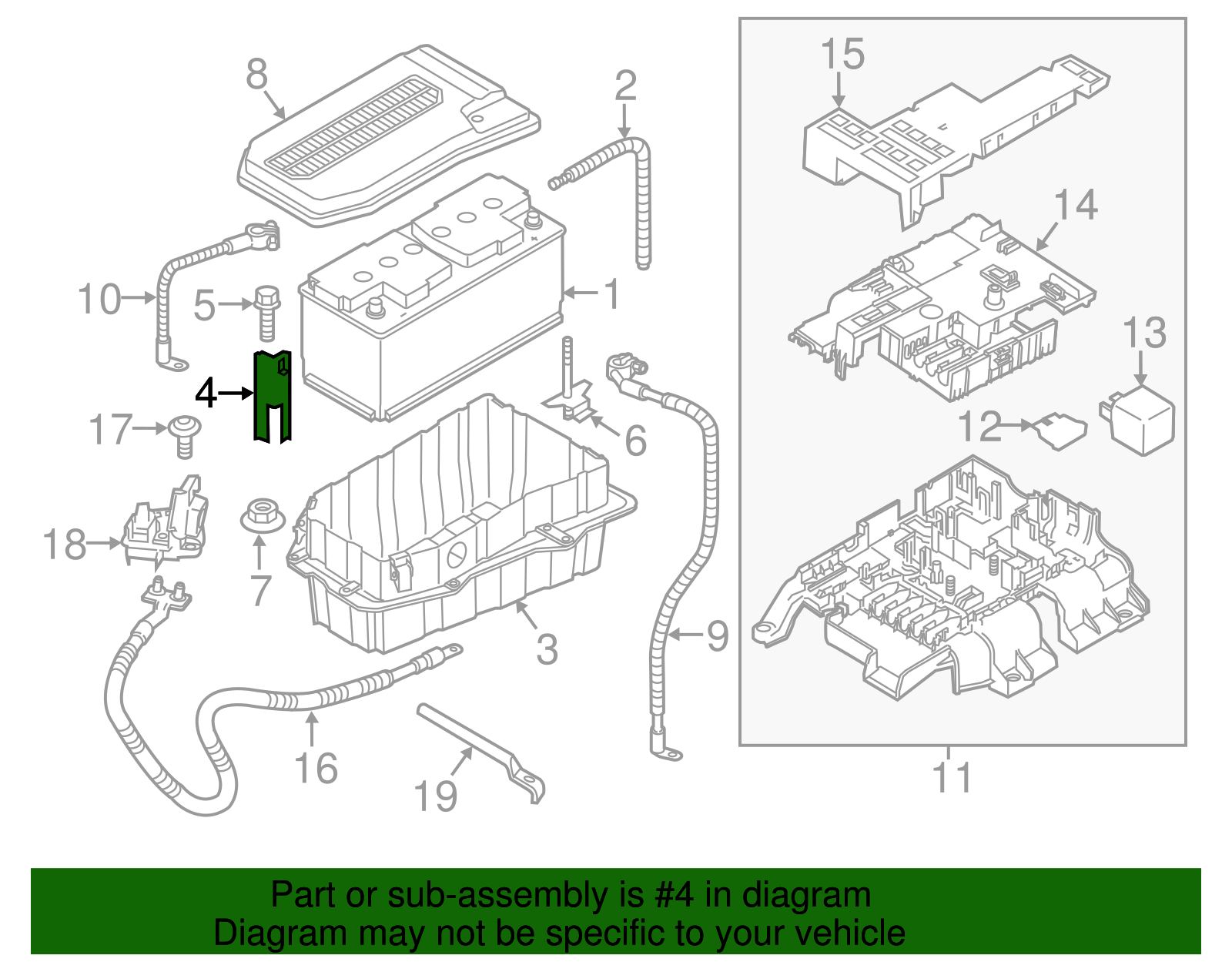 2003-2018 Porsche Cayenne Battery Tray Reinforcement 955-611-210-02 ...