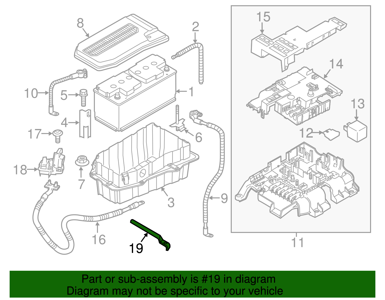 958-611-203-10 - Ground Cable 2015-2018 Porsche Cayenne | AutoNation Parts