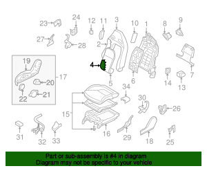 2013-2021 Nissan GT-R Pad 87604-KC33A | OEM Parts Online