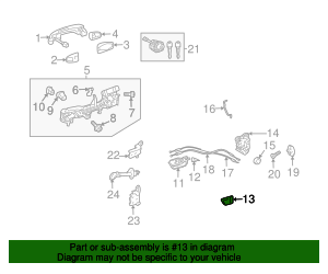 69284-47010-E0 - Handle Bezel - 2010-2017 Toyota | DiscMonster