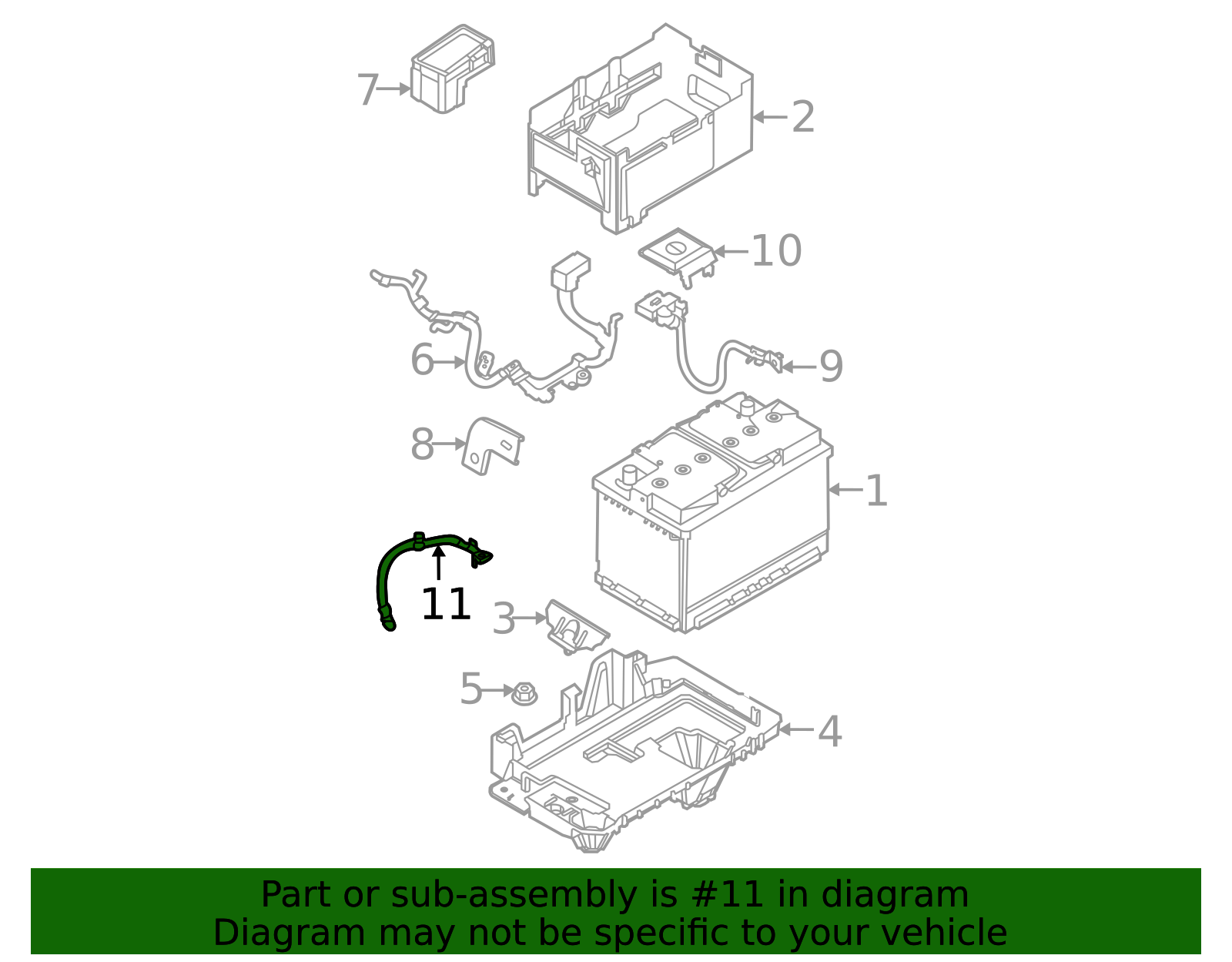 91861-L2530 - Ground Cable 2025 Kia K5 | Kia.Parts
