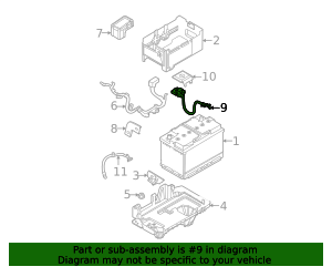 91850-L3100 - Positive Cable 2021-2022 Kia K5 | Kia.Parts Store