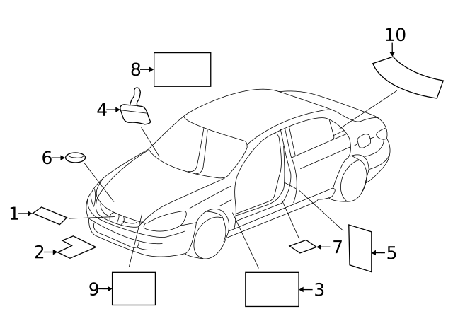 2015-2024 Honda Info Label 25618-5T0-000 | Honda Factory Parts
