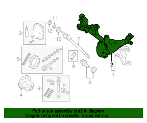 2010-2018 Jeep Axle Housing 68004069AC | TascaParts.com