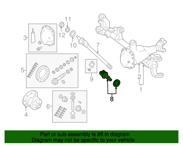 68145058AA - Stub Shaft - 2013-2018 Jeep | Mopar Parts Canada