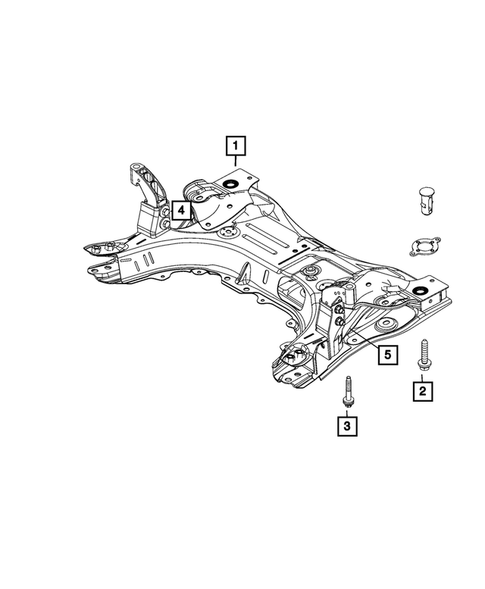 Front Suspension, Strut and Cradle for 2025 Jeep Compass | Bam ...