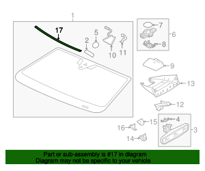 2018-2025 Volkswagen Reveal Molding 3CN-845-132 | OEM Parts Online