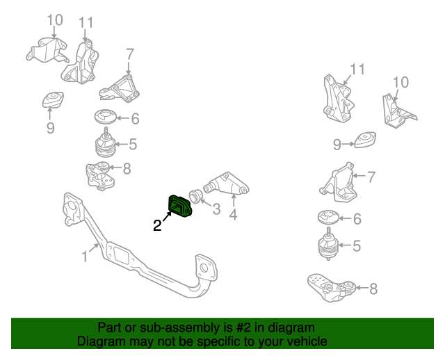 1996-2001 Audi Front Mount 8D0-199-335-F | OEM Parts Online