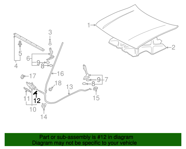 1990-2005 Toyota Lock Assembly Tension Spring 90506-20008 | Toyota ...