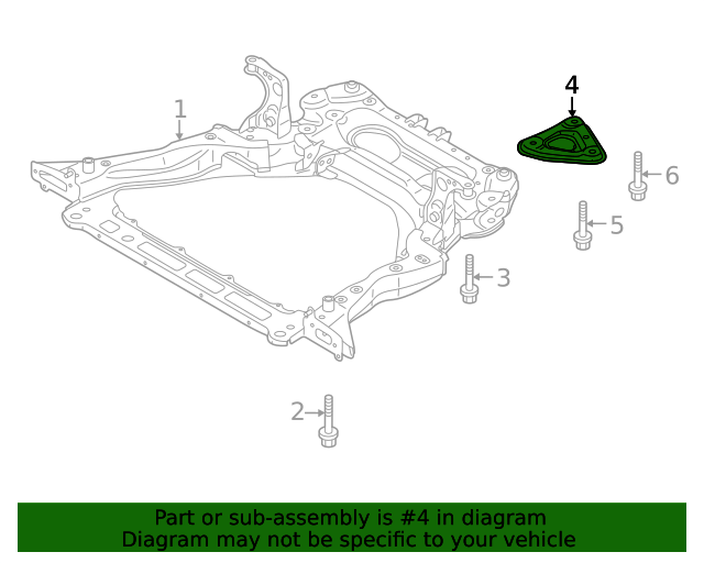 2021-2024 Nissan Rogue Stay Bracket 544C5-6RA0B | My Nissan Part