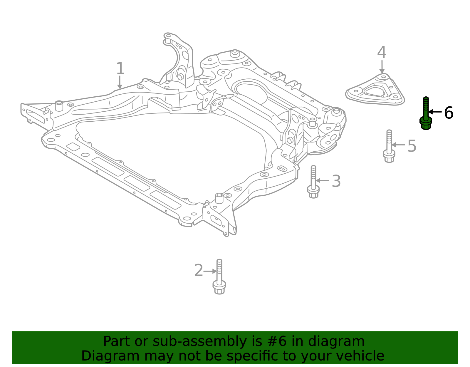 2021-2022 Nissan Rogue Stay Bracket Rear Bolt 55222-6RR1A | Sullivan ...