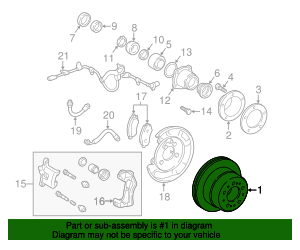 42431-60281 - Rotor 1998-2007 Lexus LX470 | Lexus of Stevens Creek Parts