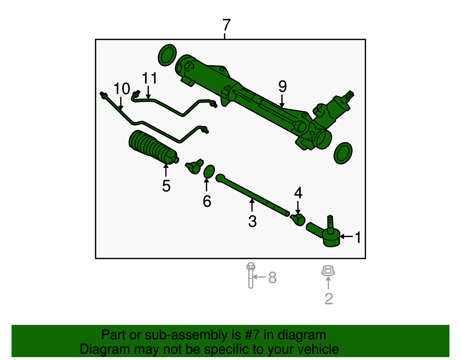STG-349-RM - Motorcraft™ Rack And Pinion Assembly 2005-2010 Ford ...