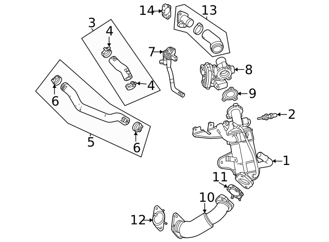 2020-2024 GM Exhaust Gas Recirculation (EGR) Valve 55510254 | GM Parts ...