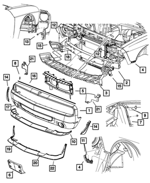 2008-2010 Dodge Challenger Close Out Panel, Right 68051396AA | Mopar eStore