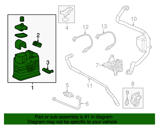 2014-2020 GM Evaporative Emission Canister 85609672 | OEM Parts Online
