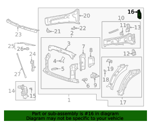 2021-2023 GM Rail Reinforced 84631653 | GMPartsDirect.com