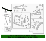 2021-2023 GM Front Grille Support Reinforcement 84828343 ...