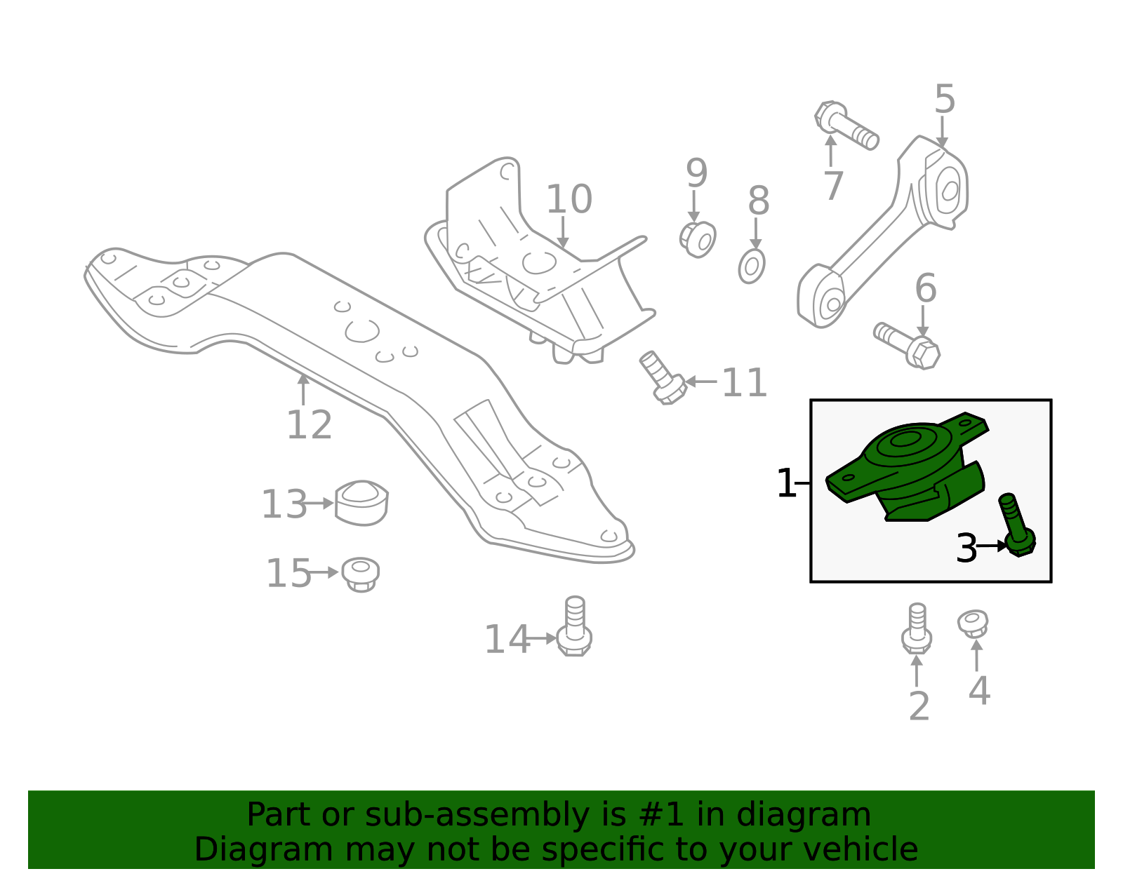 41020AN010 - 2022-2024 Subaru - Motor Mount | Subaru Parts HQ