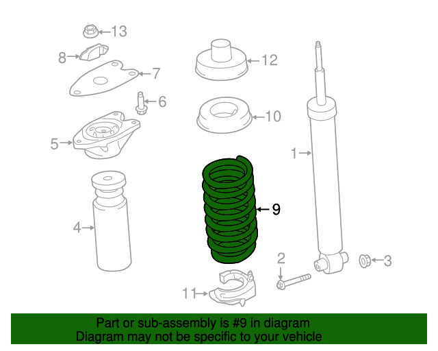 33536851726 - 2014-2018 BMW Coil Spring (33-53-6-851-726) | BMW of ...