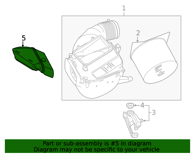 139-090-14-00 - Air Inlet Duct 2020-2023 Mercedes-Benz CLA 45 AMG ...