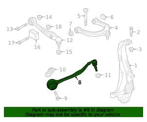 2019-2024 BMW Ft Lower Control Arm 31106893550 | OEM Parts Online