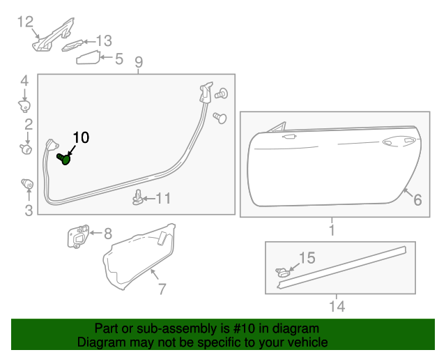 67862-24060 - Door Seal 2015-2024 Lexus | AutoNation Parts