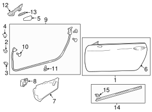 67862-24060 - Door Seal 2015-2024 Lexus | AutoNation Parts