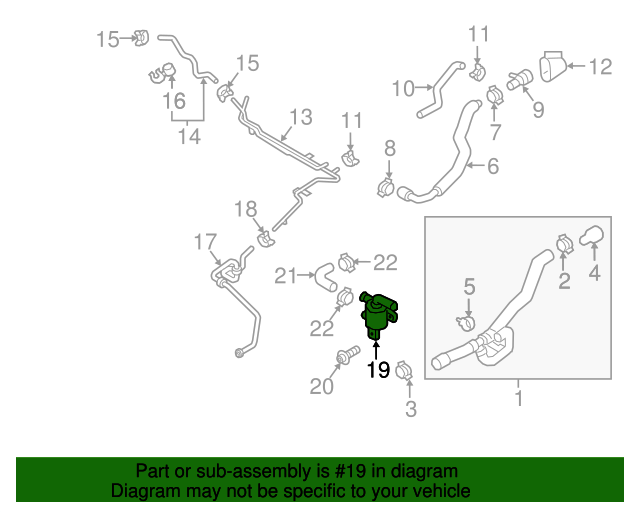 4H0-121-671-D - HVAC Heater Control Valve Solenoid 2011-2023 Audi ...