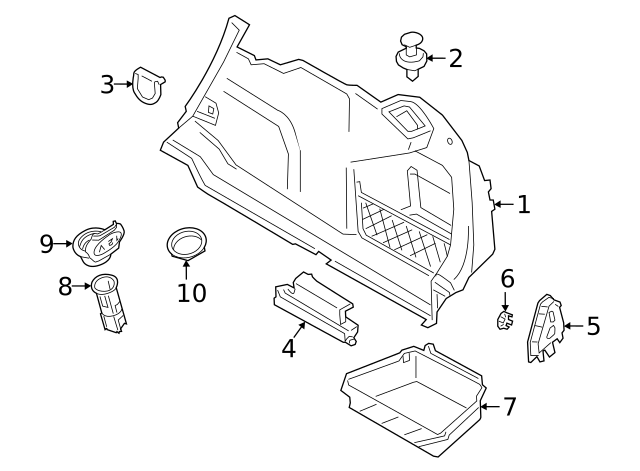 51-47-7-451-292 - Storage Compartment - 2019-2023 BMW | BMW Parts Exchange
