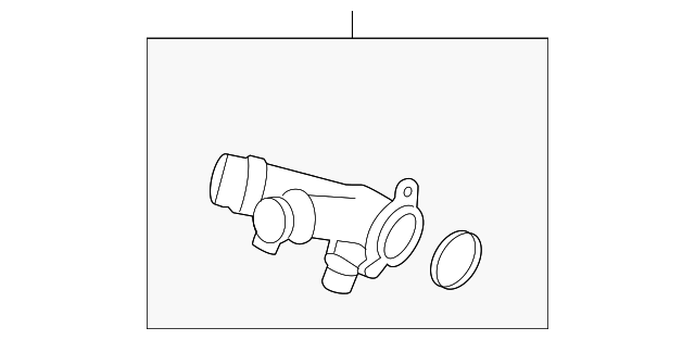 2018-2025 Jaguar Engine Coolant Outlet Flange JDE41598 | Jaguar ...