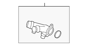 2018-2025 Jaguar Engine Coolant Outlet Flange JDE41598 | Jaguar ...