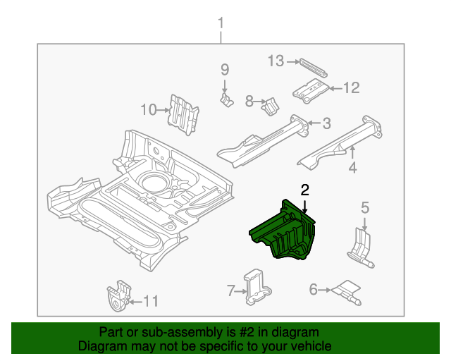 Genuine BMW 41-11-8-413-226 | Floor Extension | FREE Shipping on Most ...