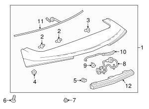 84022577 - Primed Rear End Spoiler 2019-2023 Cadillac XT5 ...