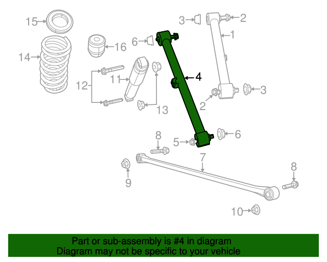 2009-2012 Mopar Arm 52855801AH | TascaParts.com
