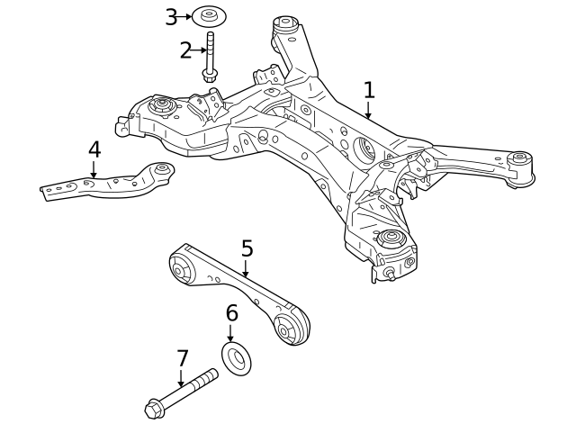 MUA00020 Differential Mount Bolt 2022 Mitsubishi Outlander | Mitsubishi ...