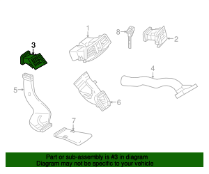 207-830-01-00-8R23 - Dashboard Air Vent 2014-2017 Mercedes-Benz ...