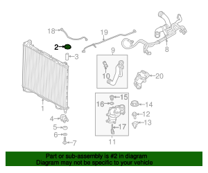 Genuine OEM Radiator Upper Insulator Part# PDI500012 Fits 2005-2022 ...