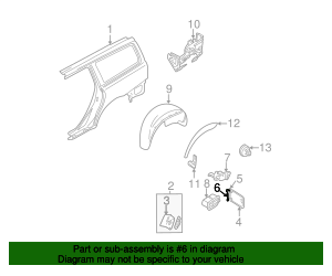 1999-2014 Volvo Hinge Spring 9483546 | TascaParts.com