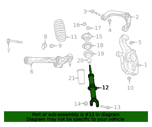 68417598AD - Absorber - 2019-2023 Ram 1500 | Mopar Parts Canada