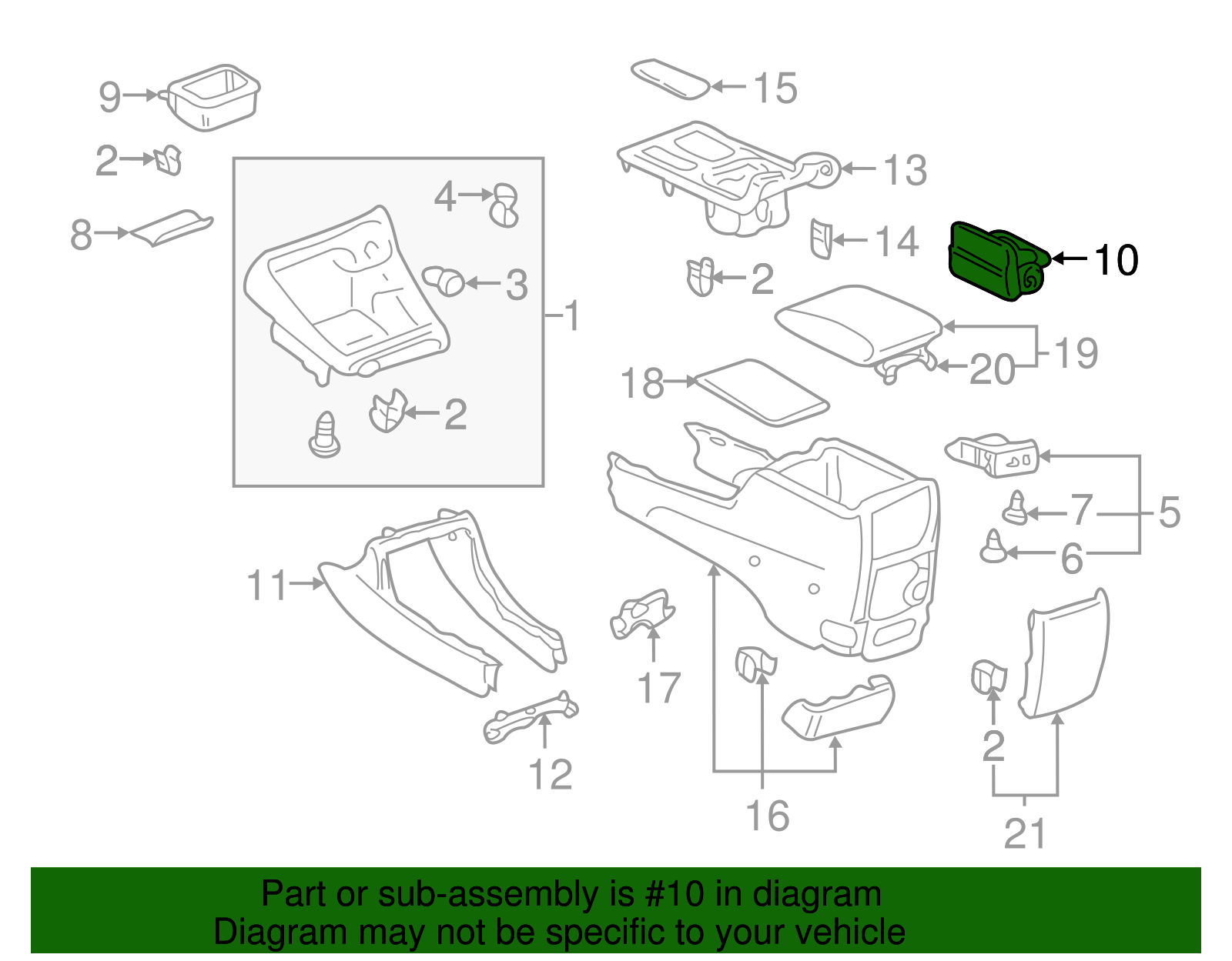 55620-AA010 - Cup Holder - 2002-2006 Toyota Camry | Nucar Toyota of ...