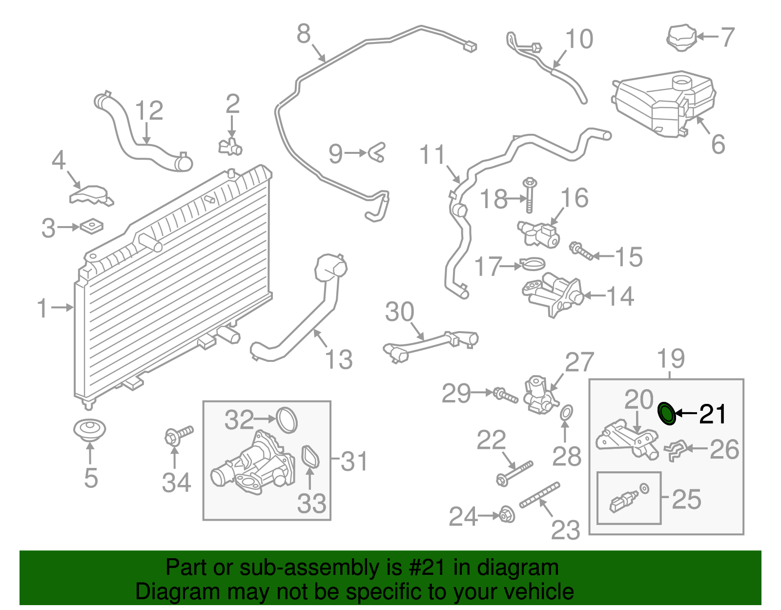 W714789-S300 - Engine Coolant Outlet O-Ring 2013-2020 Ford | Ford Parts ...