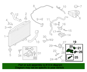 2013-2019 Ford Cooling System Bypass Line Adapter BM5Z-8K556-B | OEM ...