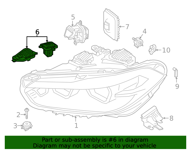 63117489237 - 2018-2022 BMW X2 Led Unit (63-11-7-489-237) | BMW of ...