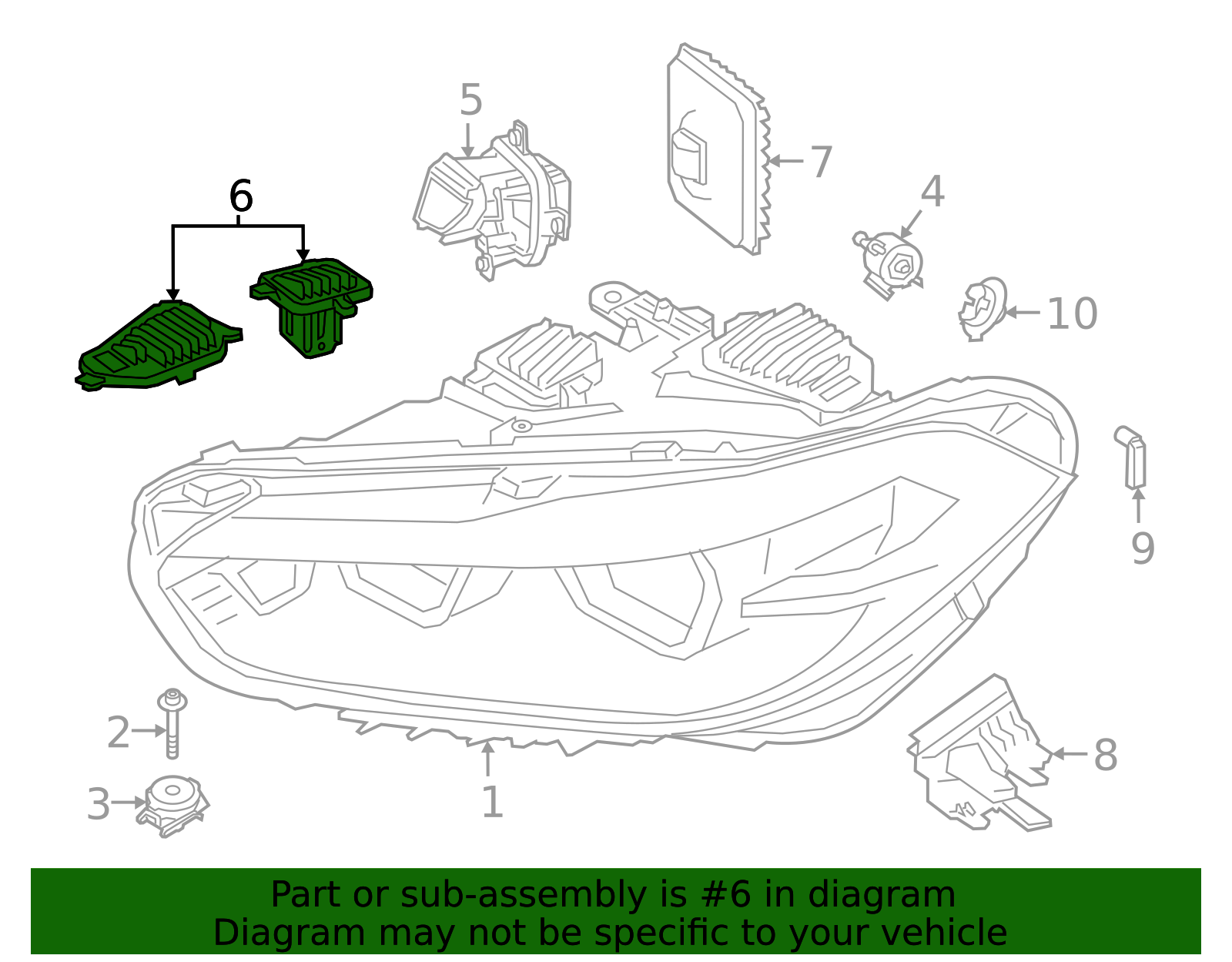 63117489237 - 2018-2023 BMW X2 Led Unit (63-11-7-489-237) | BMW of ...