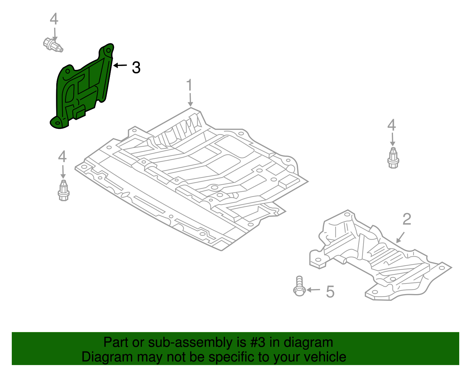 2003-2009 Nissan 350Z Side Shield 75893-AL500 | Bill Kay Nissan Parts
