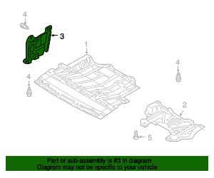 2003-2009 Nissan 350Z Side Shield 75893-AL500 | Nissan Parts Plus
